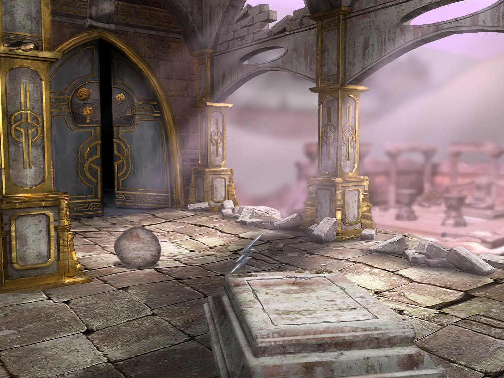 Grab the Key on the pillar - Zylom