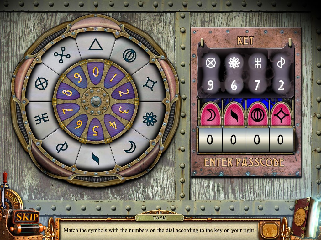 Match the symbols and numbers and finally enter the pass code - Zylom